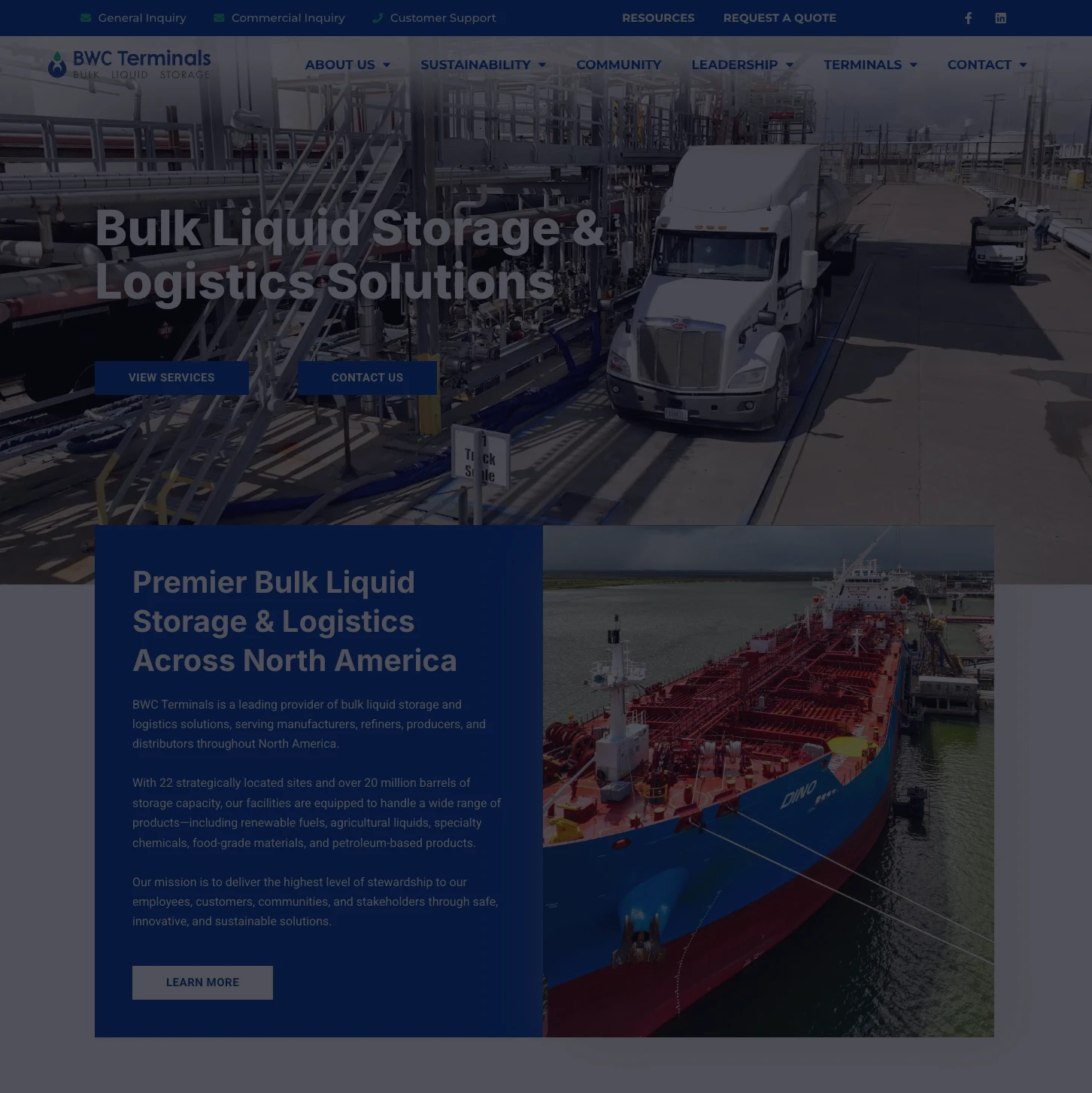 Feeding theGulf Coast - BWC Terminals: Bulk Liquid Storage Terminals